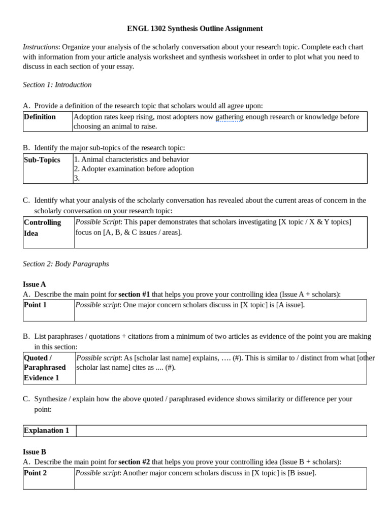 synthesis outline | PDF | Cognition | Science