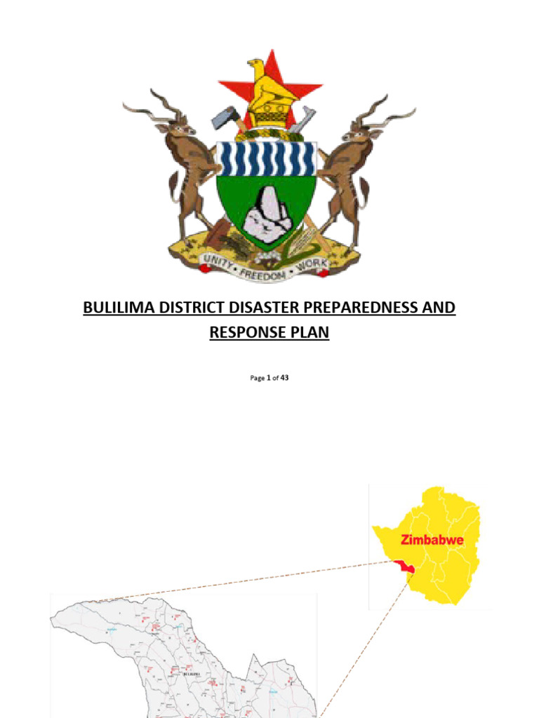 Bulilima Response and Preparedness Plan | PDF | Disaster Risk Reduction ...