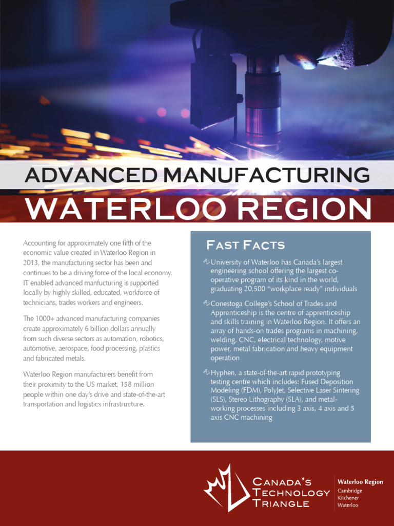 Waterloo Region Advanced Manufacturing Sector | PDF | Aerospace ...