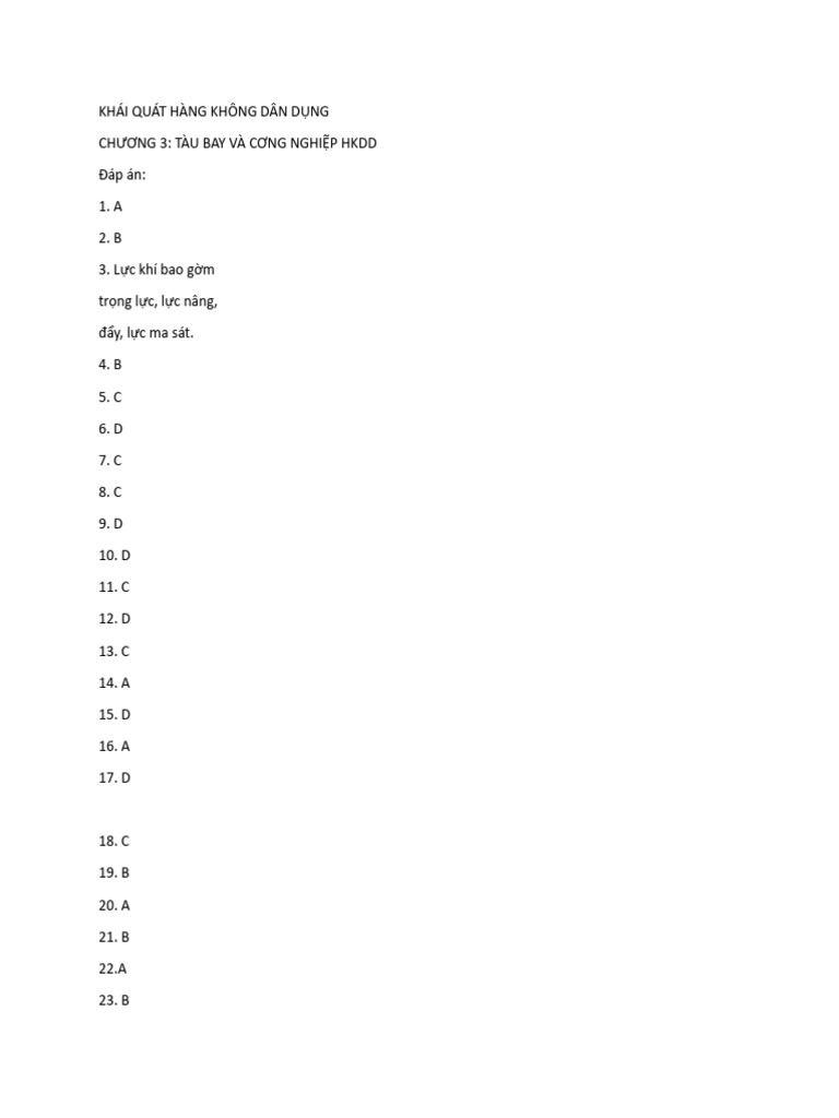 Khái Quát Hàng Không Dân D NG | PDF