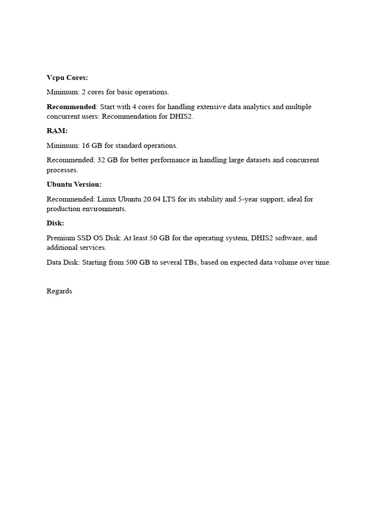 DHIS2 Server Setup Guide | PDF