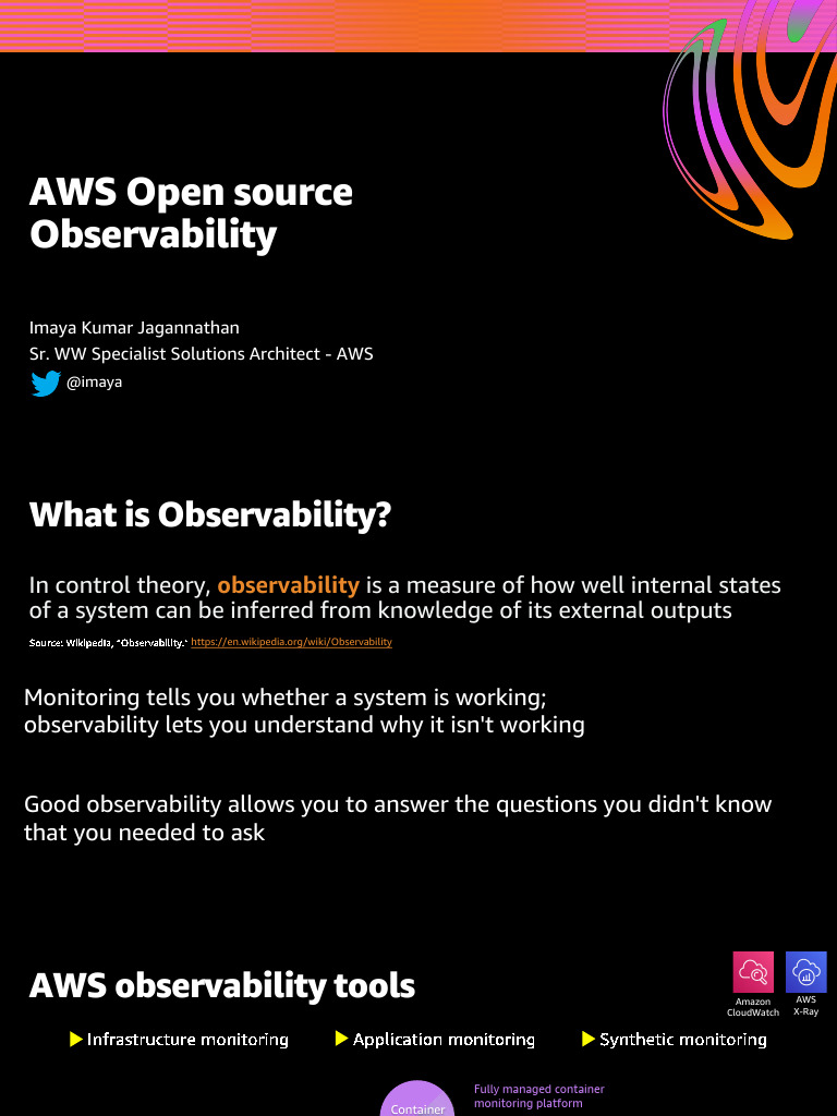 AWS Open Source Observability Tools | PDF | Computing