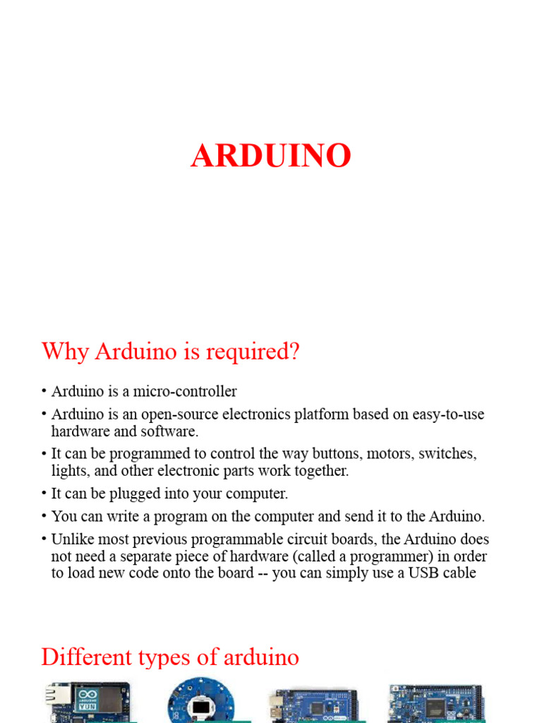 ARDUINO | PDF | Arduino | Computer Engineering ARDUINO | PDF | Arduino | Computer Engineering