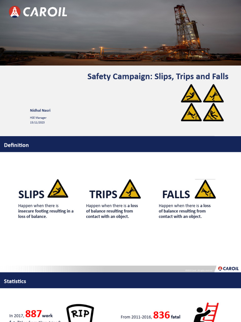 Slips, Trip and Falls | PDF | Housekeeping | Safety
