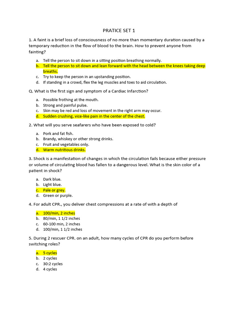 Question Bank MFA Refresher | PDF | Cardiopulmonary Resuscitation ...