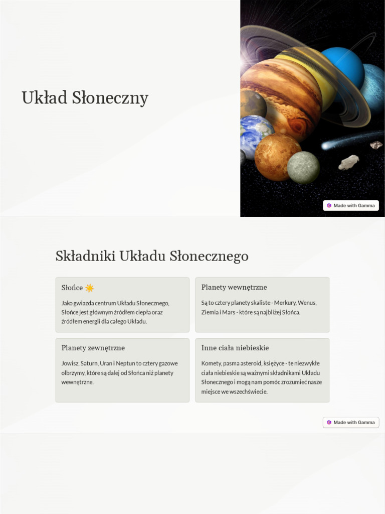 Uklad Sloneczny | PDF