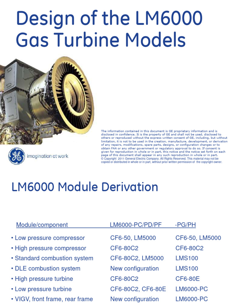 06 - LM6000 - PC-PD-PG-PH Tech Details | PDF | Gas Turbine | Turbine