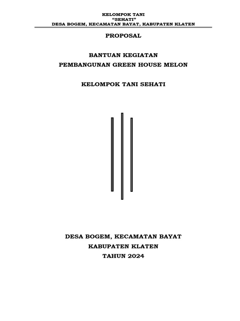 PROPOSAL Kelompok Tani 2024 | PDF | Ilmu Sosial | Griya & Taman