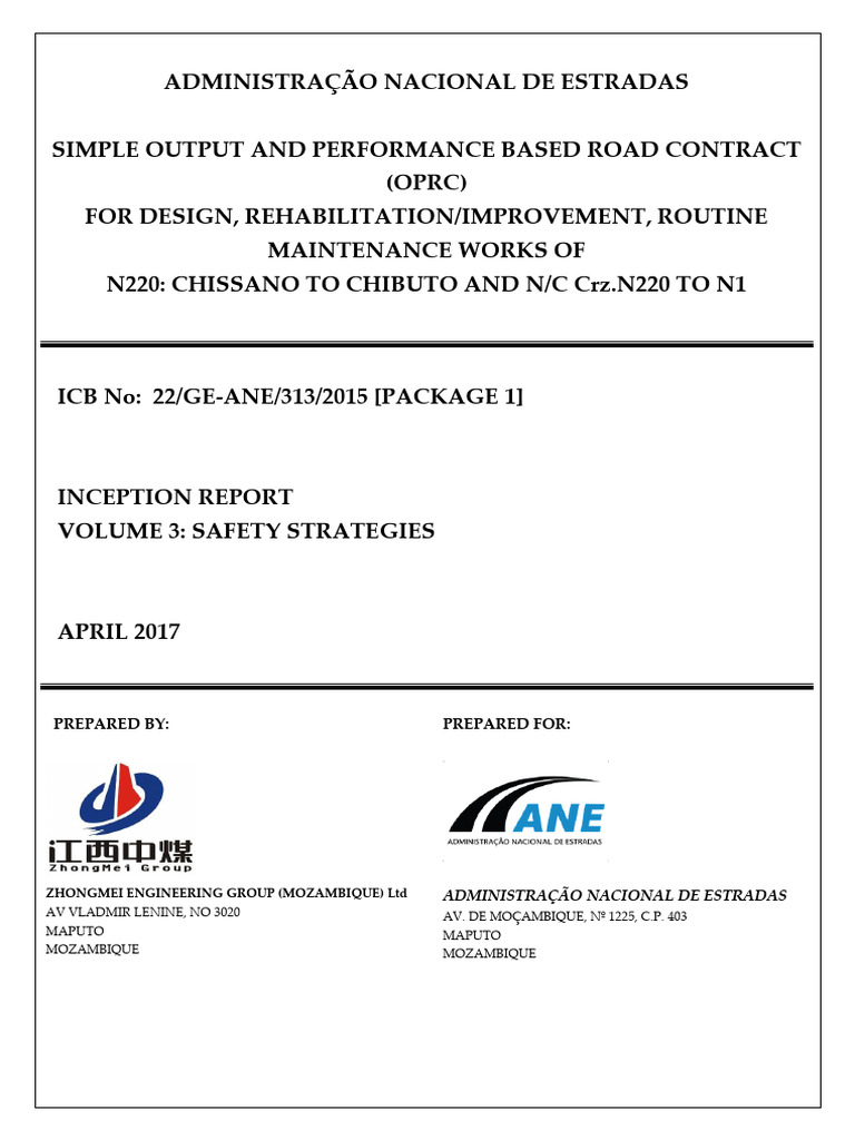 Inception Report Rev 2 Volume 3 - OHS | PDF | Occupational Safety And ...