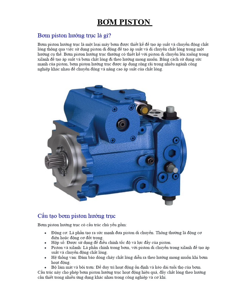 Bơm Piston | PDF