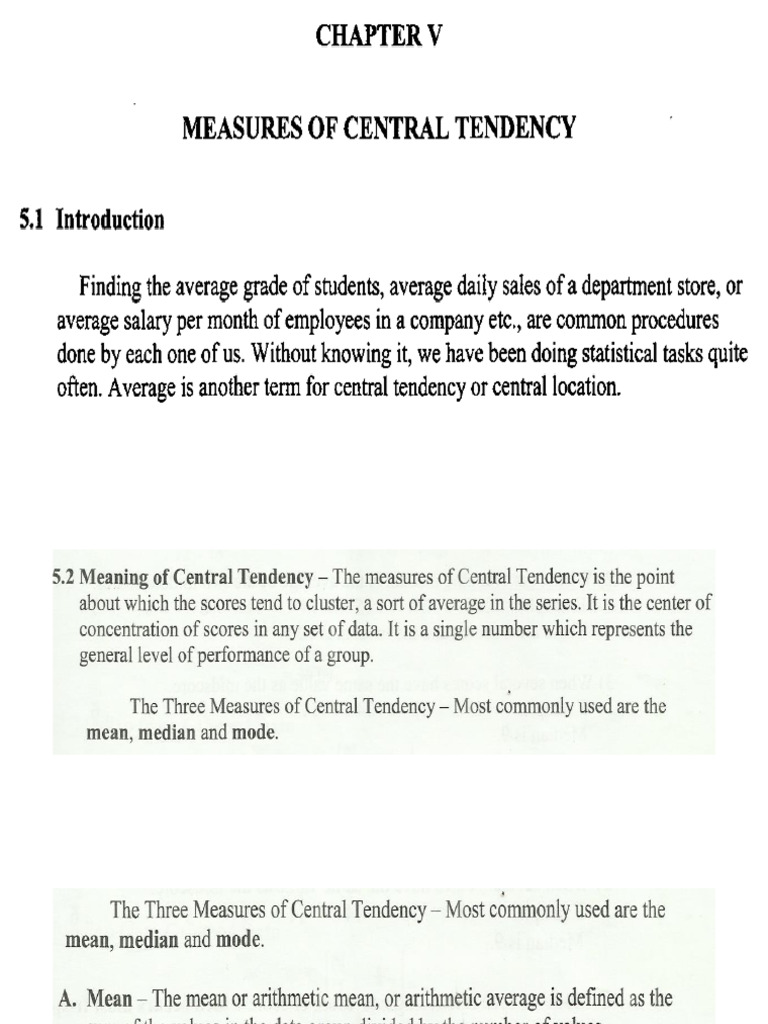 Measures of Central Tendency_EDA | PDF