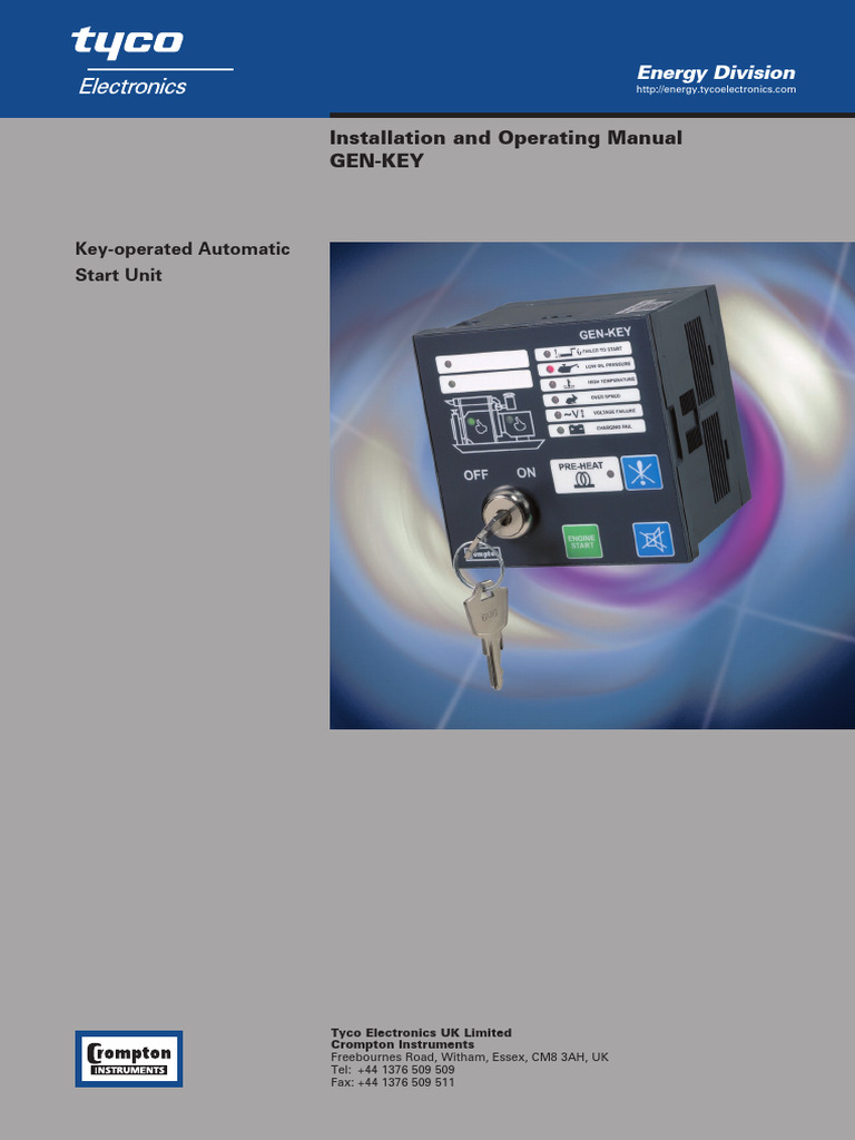 gen_key | PDF | Electric Generator | Switch