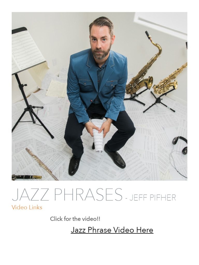 Jazz Phrases by Jeff Pifher | PDF