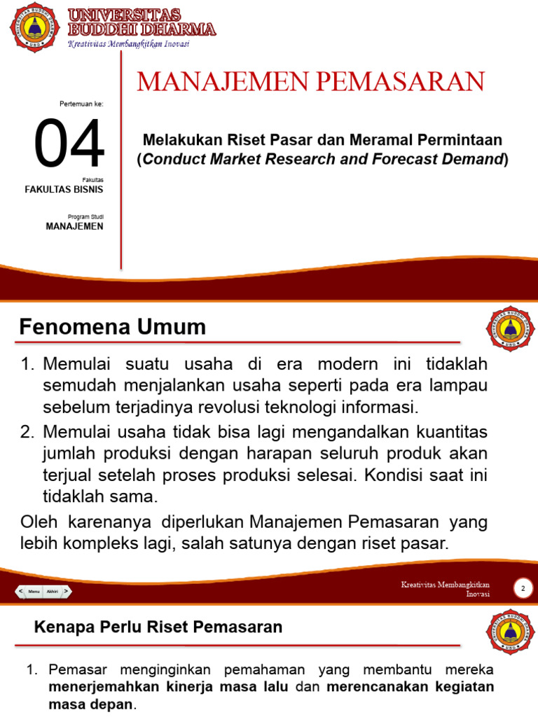 Mnj. Pemasaran Tm4 | PDF