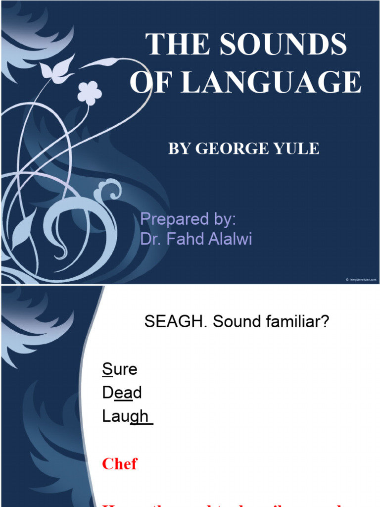 Unit 3 The Sounds of Language | PDF | Phonetics | Linguistics
