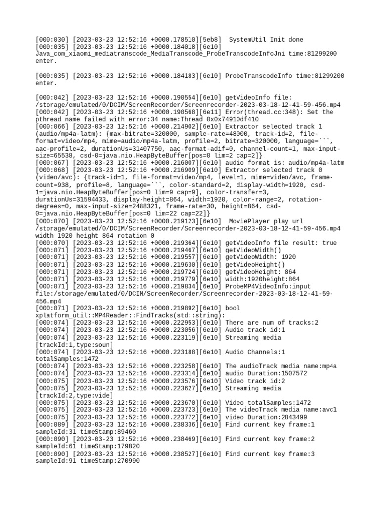 Trace | PDF | Codec | Multimedia