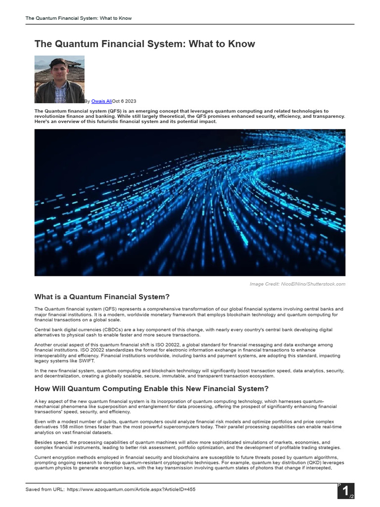 4 455 202310301115 The Quantum Financial System What To Know | PDF ...