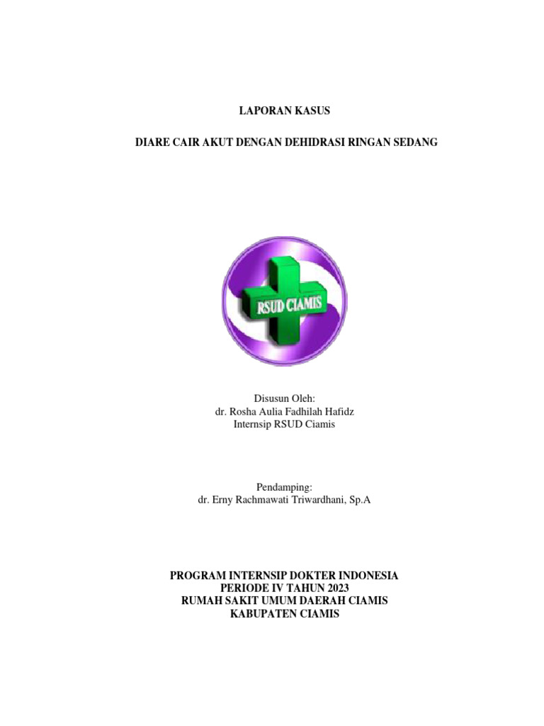 Diare Cair Akut dengan Dehidrasi pada Balita | PDF