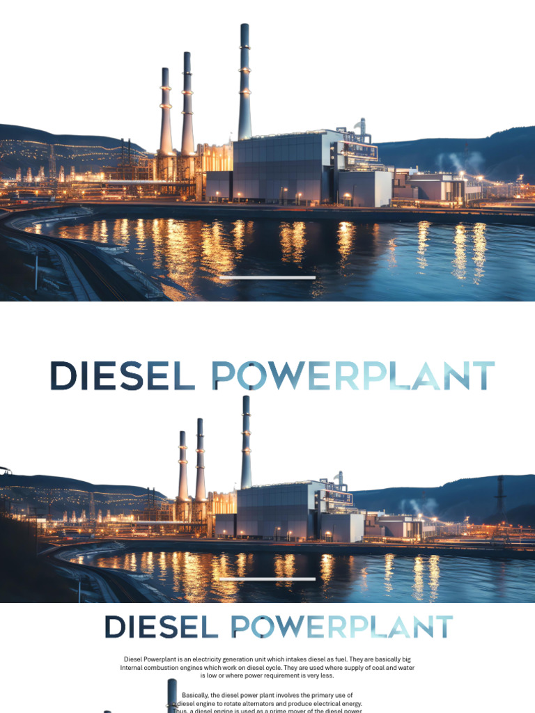 Diesel Power Plant Overview and Components | PDF | Diesel Engine ...