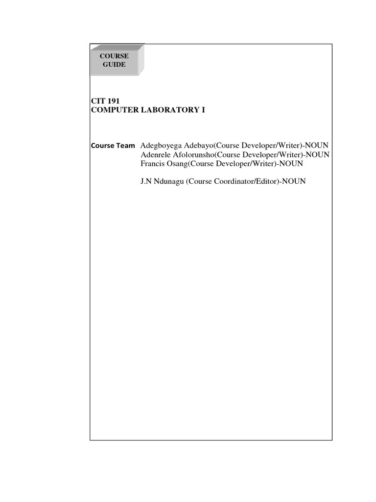 Cit191 0 Computer Laboratory 1 0 Pdf Ip Address Computer Network