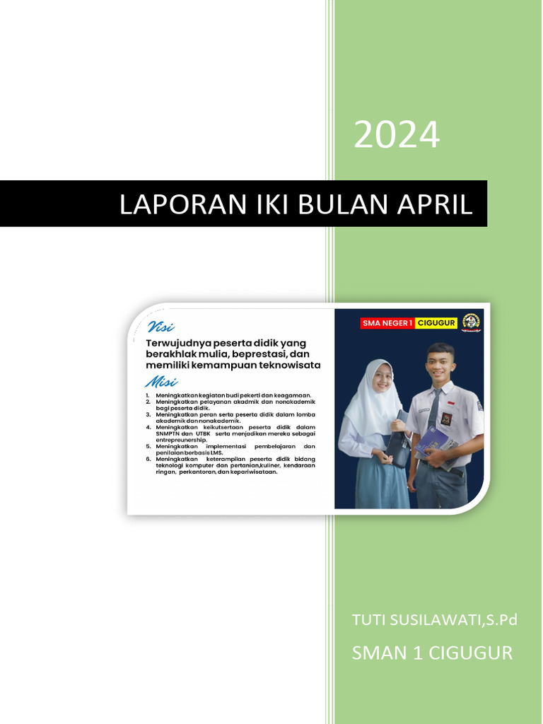 Laporan MATERI IKI Bulan aPRIL | PDF
