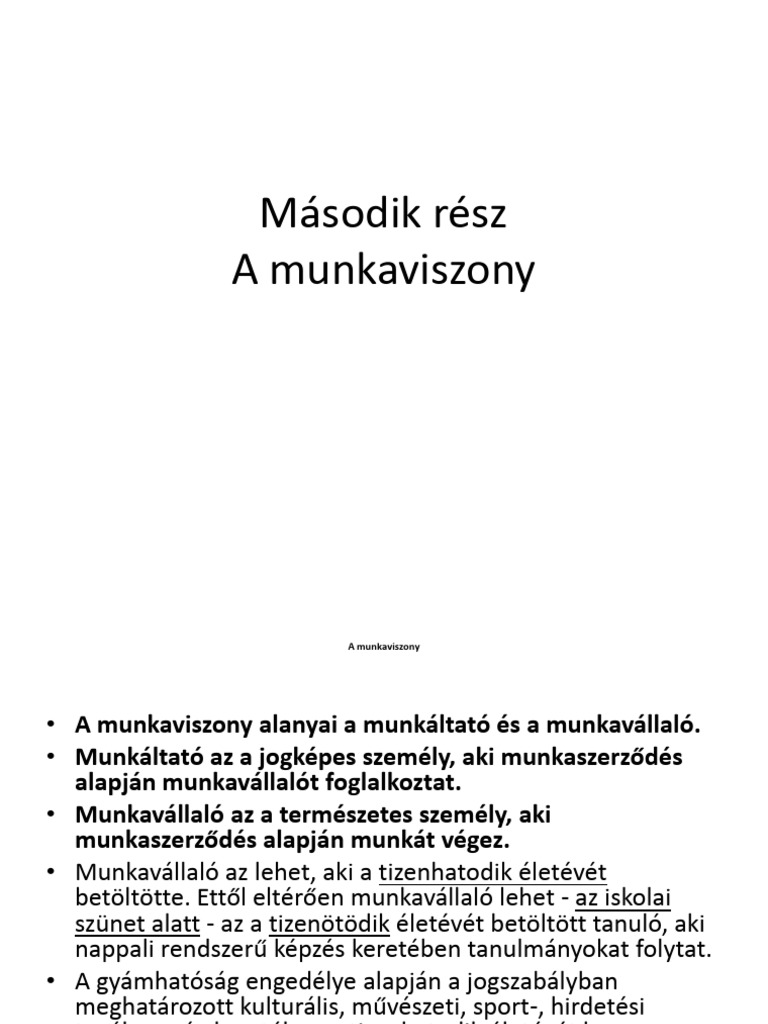 Munkajog Plusz - 1632509699 | PDF