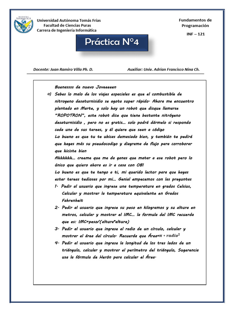 Práctica N°4 | PDF