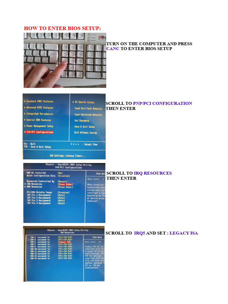 Bios Setup Ot1000 | PDF