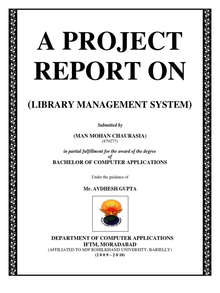 A Project Report On | PDF | Program Optimization | Feasibility Study