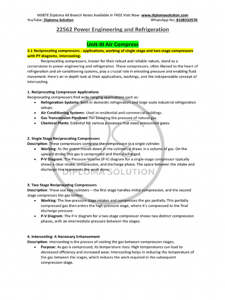 Air compressor | PDF