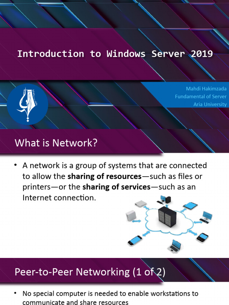 Introduction To Windows Server 2019 | PDF | Computer Network | Microsoft Windows