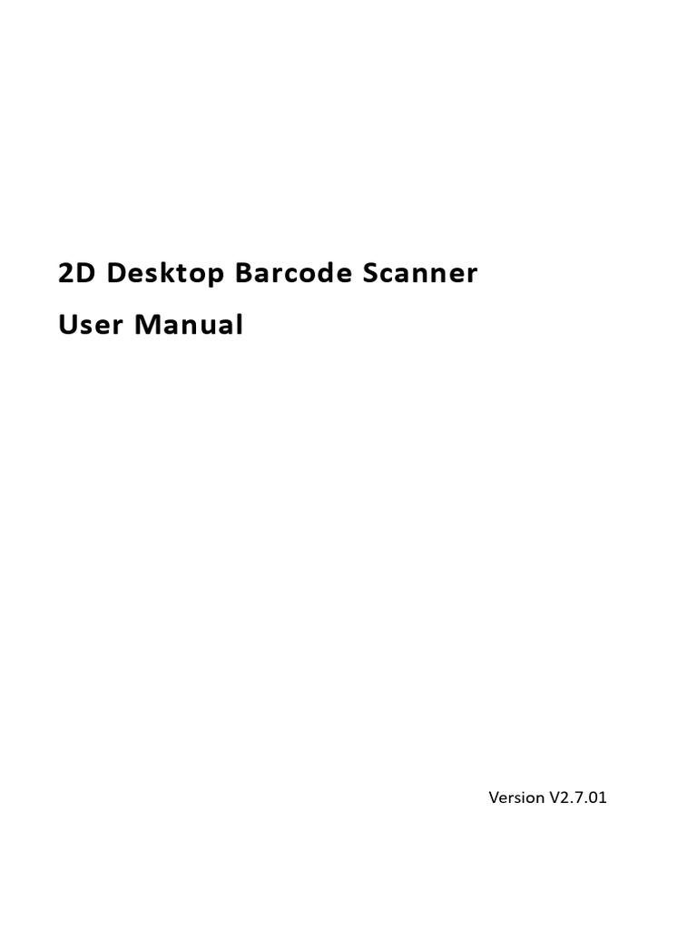 User Manual Scanner Barcode 2D | PDF | Universal Product Code ...