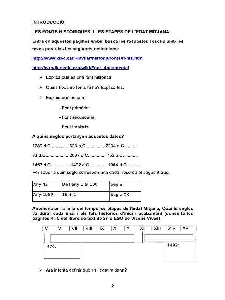 Dossier Recuperació 2n Eso Pdf