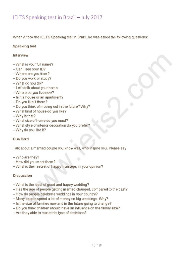 Recent.ieltS.qs.2017.Www.ielts2.Com | PDF