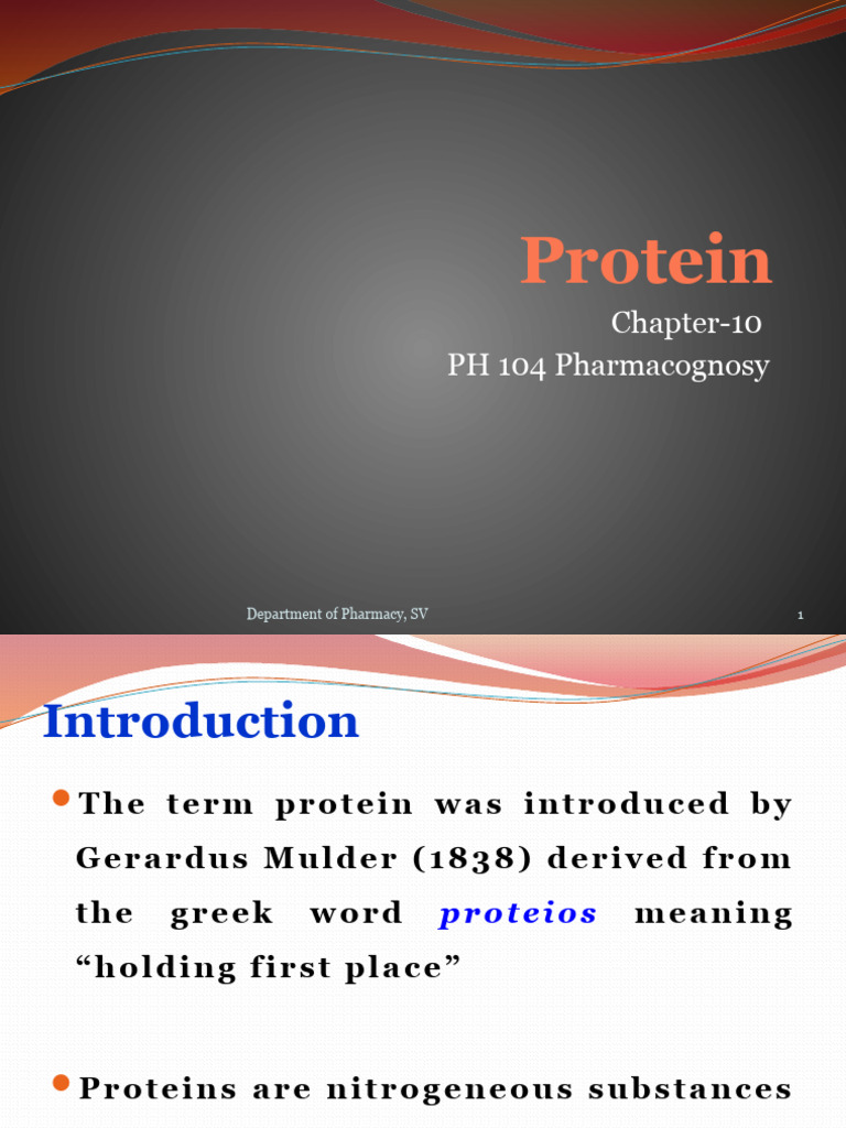 Protein | PDF | Denaturation (Biochemistry) | Proteins