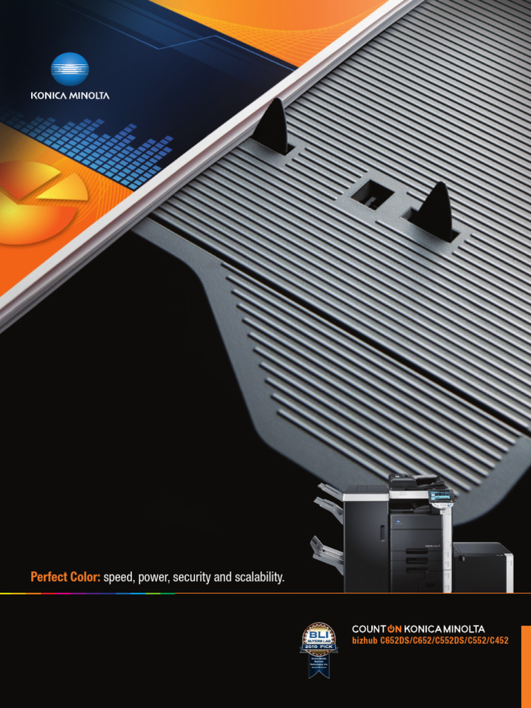 Bizhub c652 Brochure | PDF | Image Scanner | Fax
