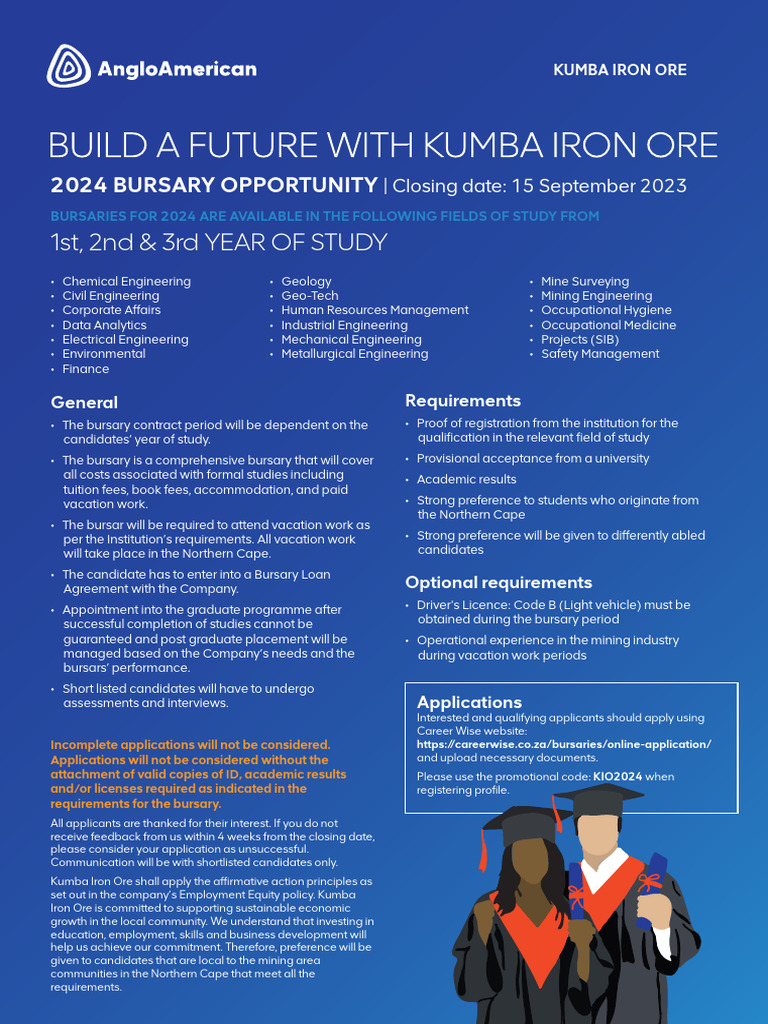Kumba Iron Ore Bursary Advert | PDF | Engineering | Mining