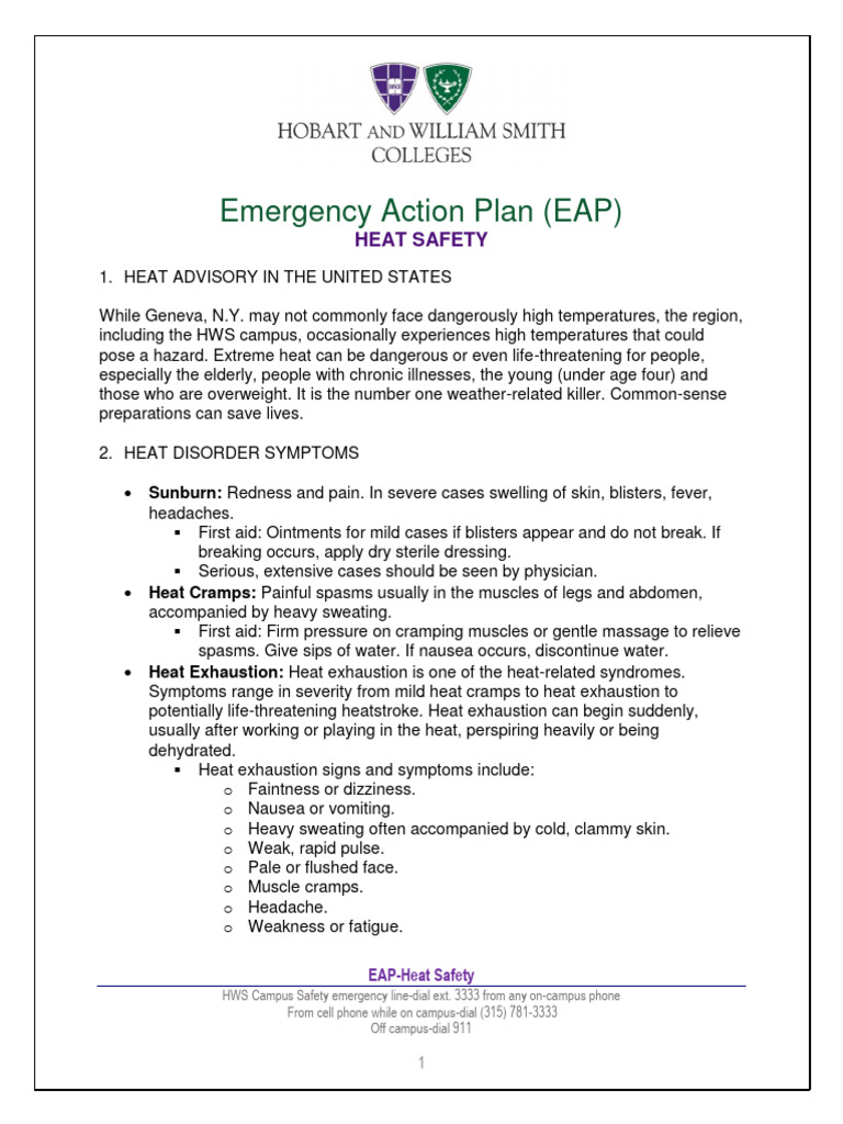 Eap Heat Safety | Download Free PDF | Hyperthermia | Clinical Medicine