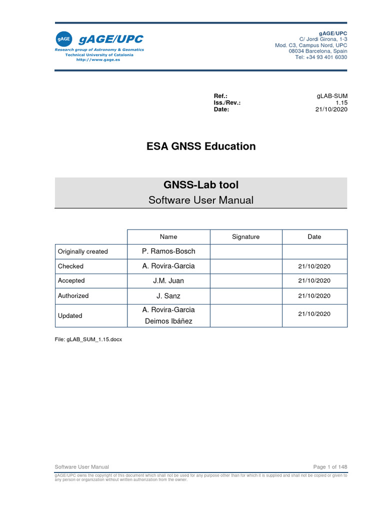 gLAB_SUM | PDF | Command Line Interface | Graphical User Interfaces