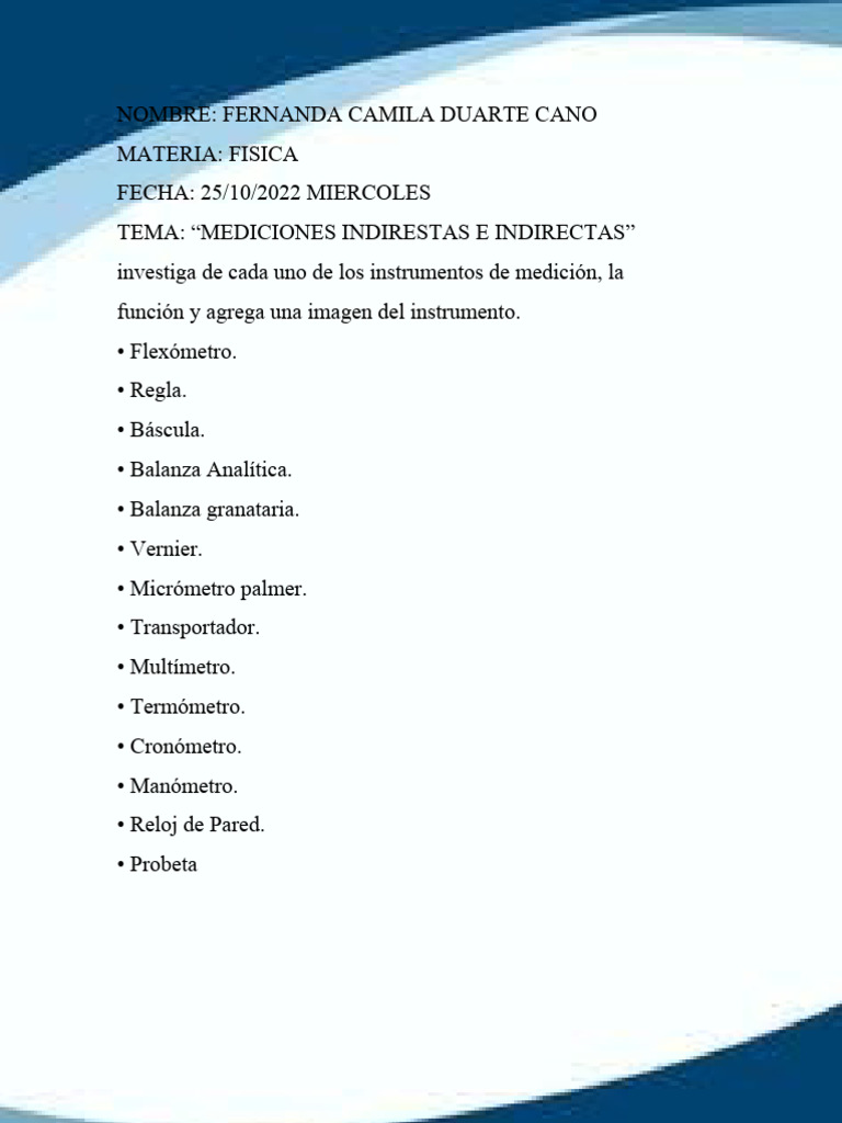 Flex o Metro | PDF | Balanza | Medición