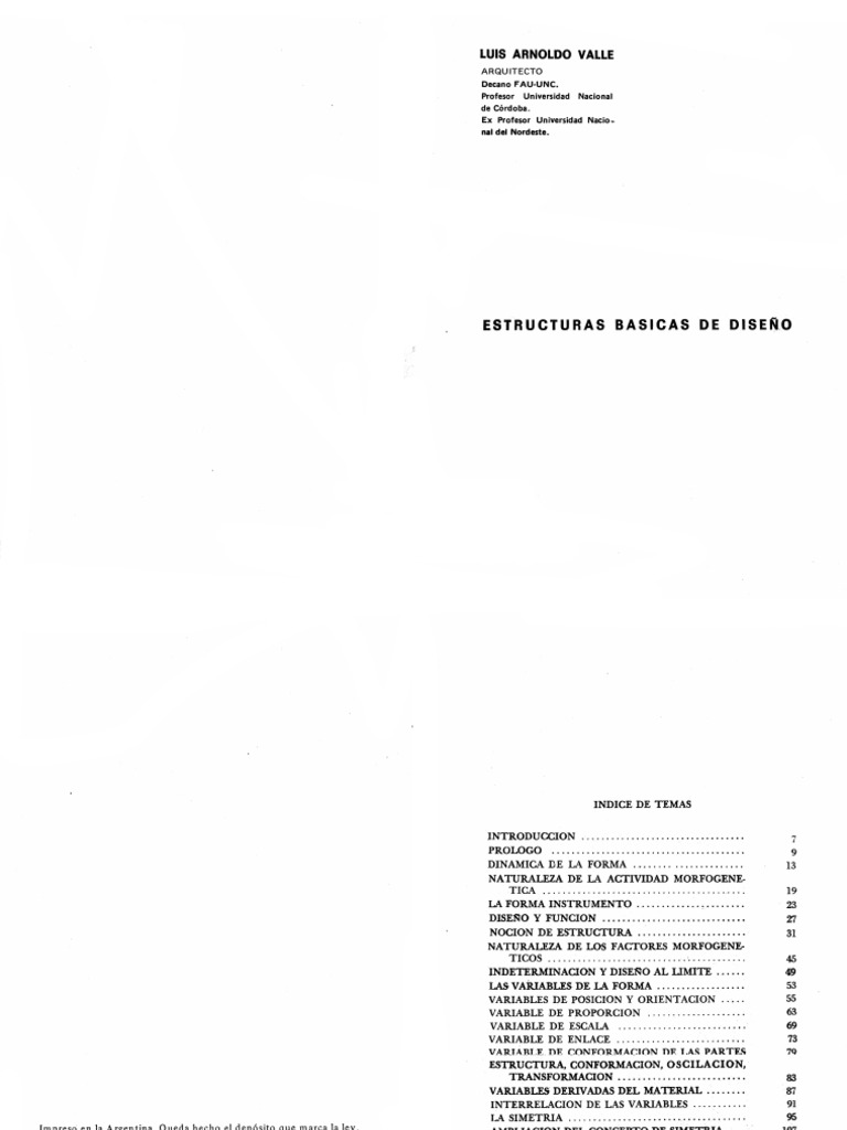 Arnoldo Valle Estructuras Basicas de Diseño | PDF