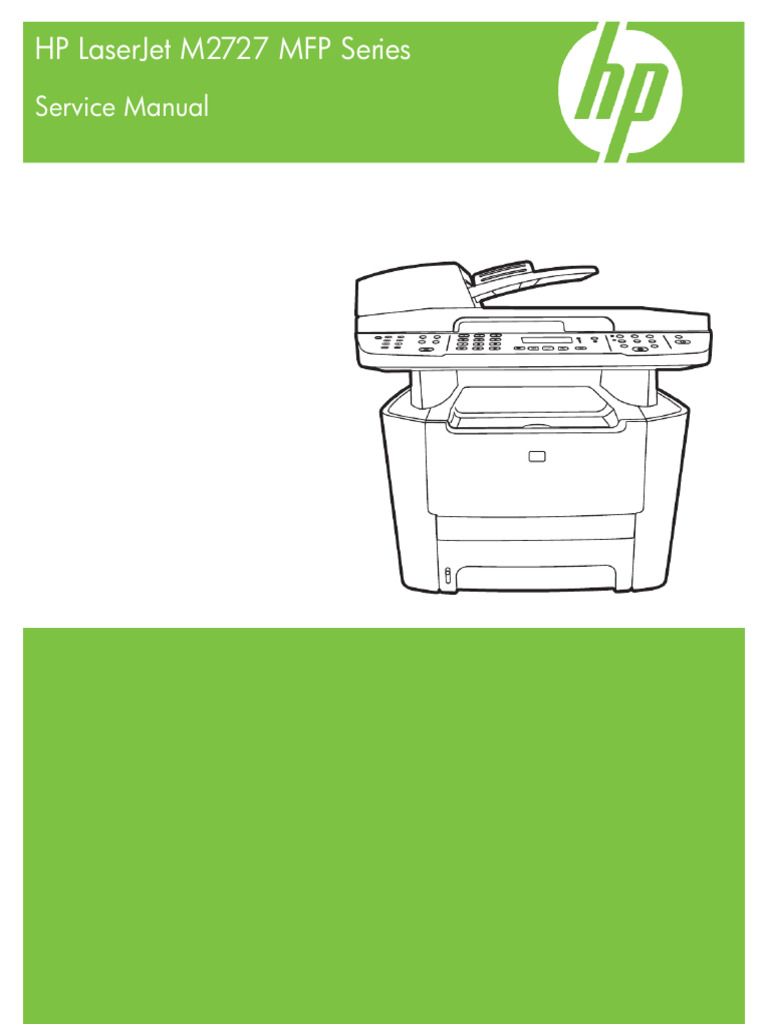 HP LaserJet M2727 MFP Series Service Manual | PDF | Hewlett Packard ...