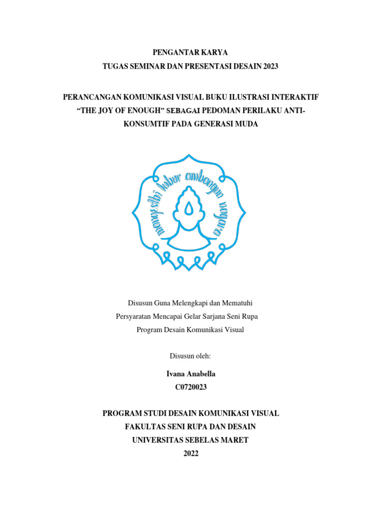 Proposal Ivana Anabella - Perancangan Buku Ilustrasi Interaktif | PDF