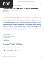 Excel VLOOKUP Practice Problem | PDF | Ball Games