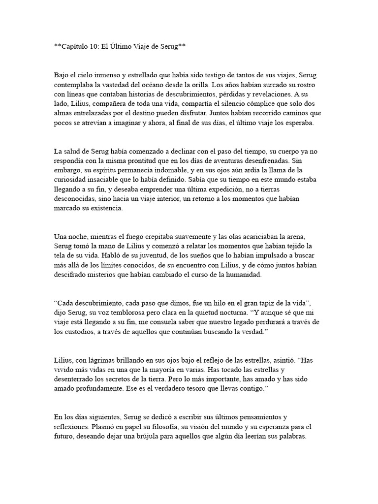 El Último Viaje de Serug | PDF