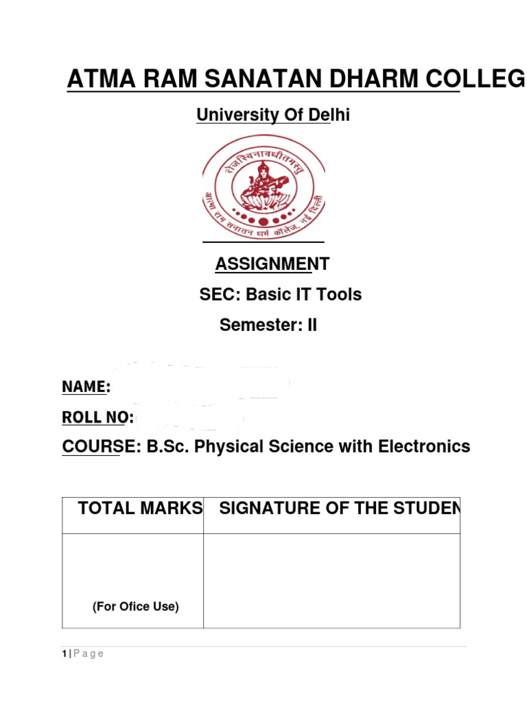 Basic IT Tools Assignment Guide | PDF