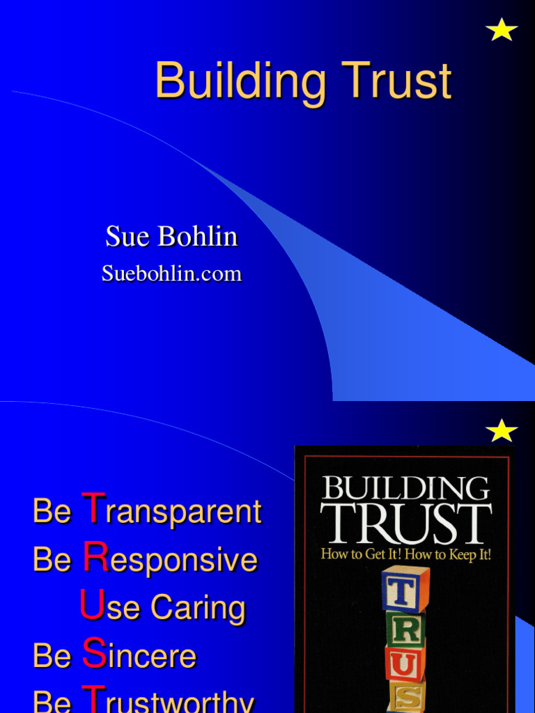 1 - Building Trust | PDF | Feeling | Leadership