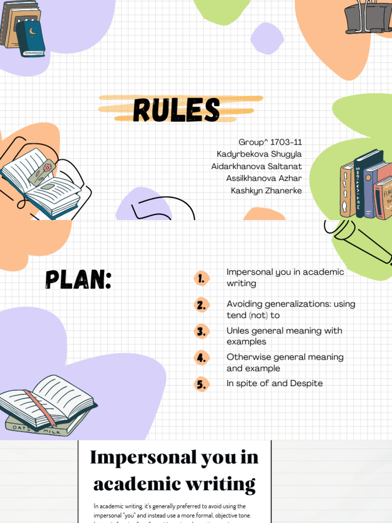 rules acad writing | PDF | Grammar | Linguistic Morphology