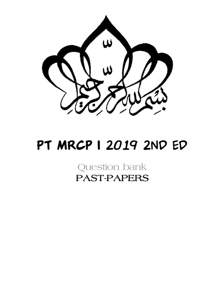 7 - MRCP - Part One - Past-Papers - Jan 2017 | PDF | Osteoporosis | Mania