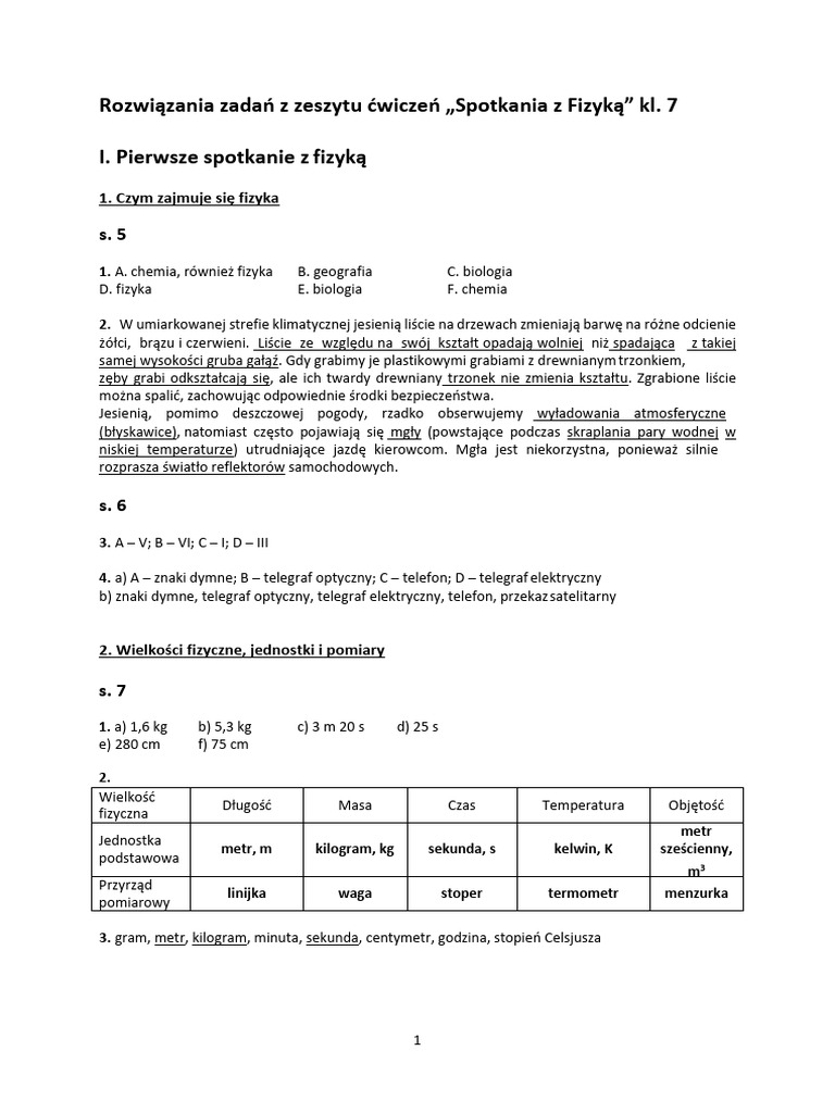 Rozwiazania Zadan Calosc Zeszyt Cwiczen Spotkania | PDF